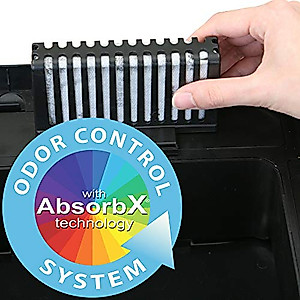 iTouchless 3-Pack AbsorbX Odor Filters, Absorb Trash Odors, All Natural Activated Carbon Technology, Biodegradable - for 13 Gal and larger Trash Cans with Odor Filter Compartment