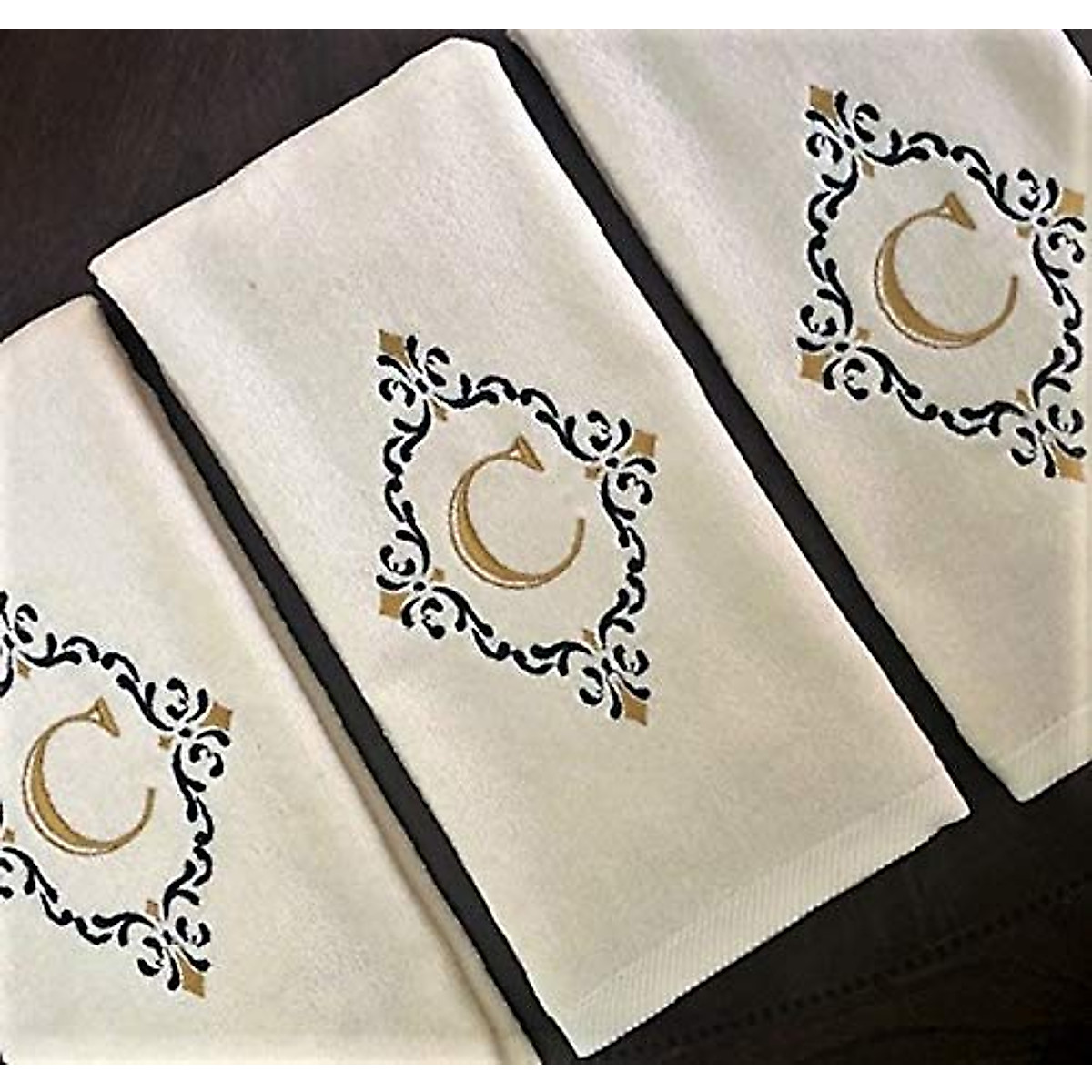 Monogram Hand Towel, Fleur De Lis,Scroll, Customized