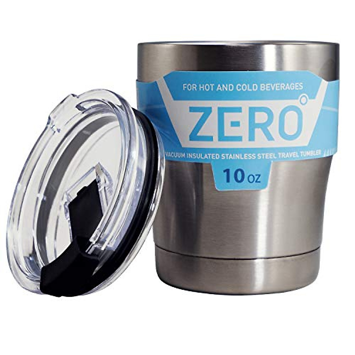 Zero Degree Stainless Steel Tumbler with Lid, Double Wall Vacuum Insulated Travel Mug for Hot and Cold Drink (10oz Y Model)