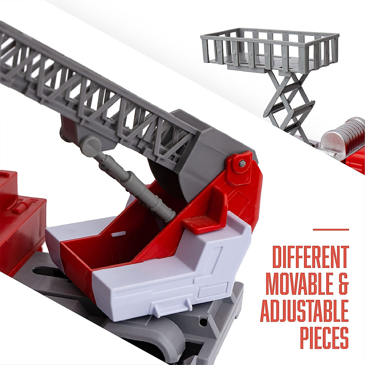 Altoi Fire Truck Toy for Kids and Toddlers- Kids Toy Trucks for Pretend Play- Fire Rescue Toy- Fire Fighting Truck Toys- Vehicle Toys