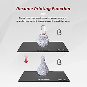 FLASHFORGE 3D Printer Finder 3 Glass Heating Bed with Removable PEI Surface and Magnetic Platform, Fully Assembled, Large FDM 3D Printers with 7.5" x 7.7" x 7.9" Printing Size