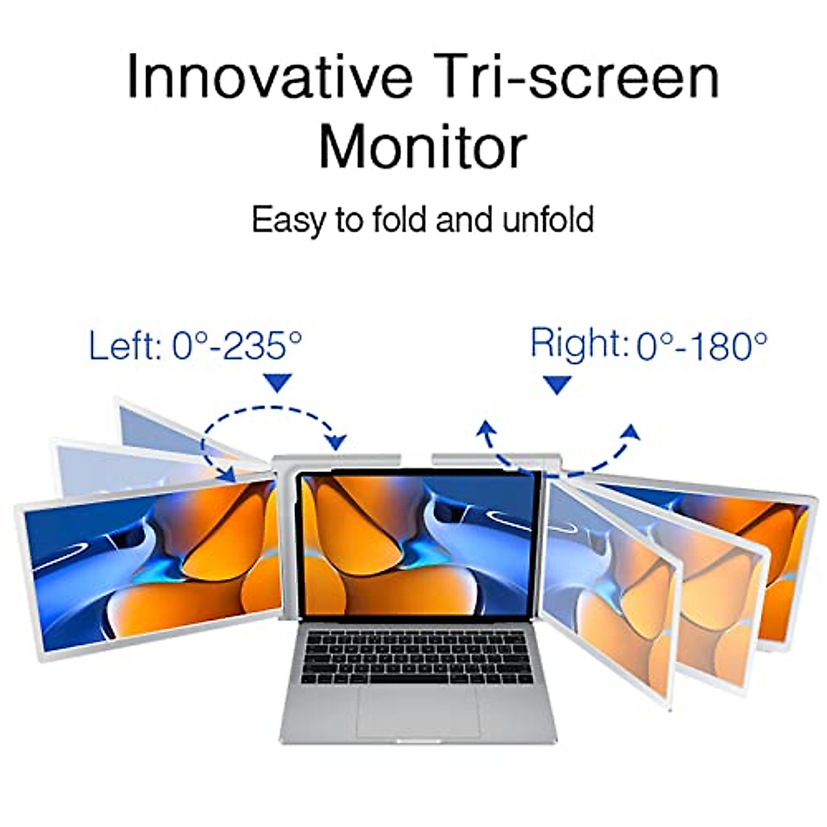 Asixxsix 13.3" Triple Portable Monitor - Boost Productivity
