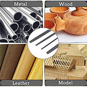 17Pcs File Tool Set with Carry Case,Premium Grade T12 Drop Forged Alloy Steel, Precision Flat/Triangle/Half-round/Round Large File and 12pcs Needle Files/1 brush