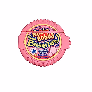 Bubble Gum AirPods case, 3D Fashion, Cute and Interesting Candy Skin, Soft Silicone Wireless Earphone case, Suitable for Airpods case 1&2, with Keychain (bubbetap)