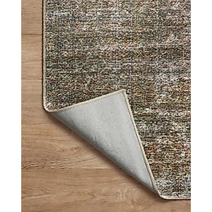 Loloi Amber Lewis Billie Collection, Tobacco & Rust 2'-0" x 5'-0" Area Rug – Antique & Distressed Accent Rugs for Living Room, Bedroom, Entryway & Hallway, No Shed High Traffic Area Home Decor Rug
