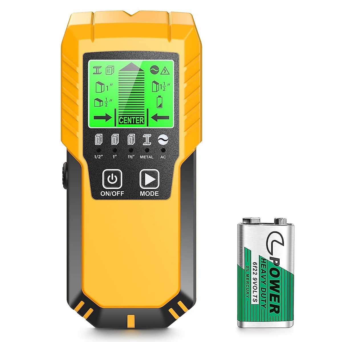Stud Finder Sensor -Wall Stud Finder Detector with Audible Alarm LCD Display Detector Detect AC Line Wood Joist Metal Detect Edge Center