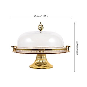 Yardwe Candy Display Rack Wedding Cake Stands Platter Tray Cake Stand with Dome Snacks Serving Tray Dessert Severing Tray Small Fruit Plate Cake Pan Candy Plate Office Container Paper Cup