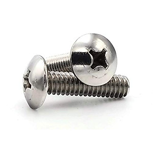 Phillips Truss Head Machine Screw 18-8 Stainless Steel - #10-32 x 3/4" Qty-100