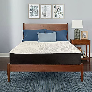 Mattress Solution Solution 10" Plush Memory Foam, Gel Bed Mattresses for Ultimate Comfort, Help Maintain Sleeping Position and Posture, Complete Body Support at Every Side, Full XL, Black and White