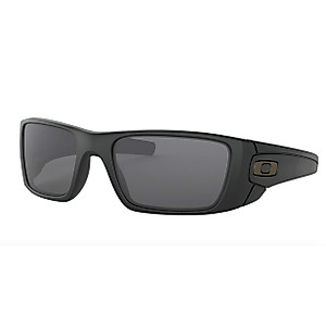 Oakley Men's OO9096 Fuel Cell Rectangular Sunglasses, SI Matte Black/Grey, 60 mm