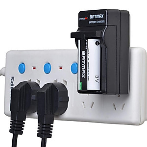 Batmax 2Pcs CR-V3 Battery + DC Charger for Olympus LB01 CRV3 LB-01 C3000 C3040 40Z C-2100UZ C-211 C-211Z C-3000 C-3030 C-3030Z C-3040Z C-4000 C-5050 C-5050Z C-700 D510 Cameras