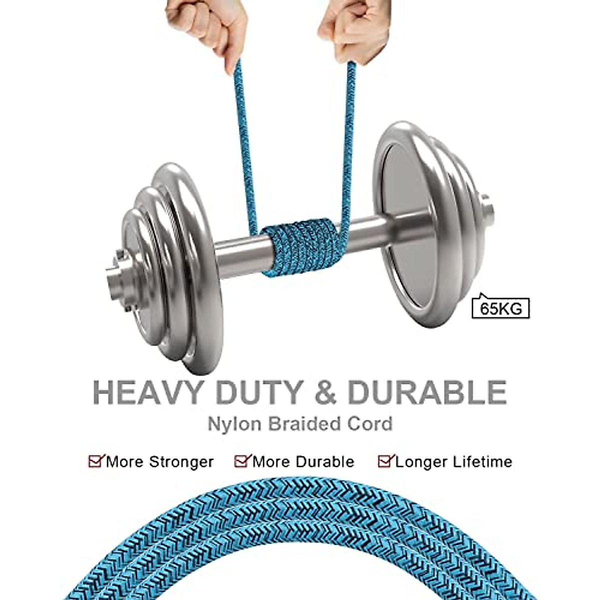 [2Pack-6Ft] USBC Charger Cord, USB to USB Type C Cable Fast Charging Braided Wire for Samsung Galaxy S23 S22 Ultra S21 Fe S20 S10 S10e S9 A12 A13 A32 A52 A72 A13 A02s A03s A33 A53 Note 20 USBC-C Chord