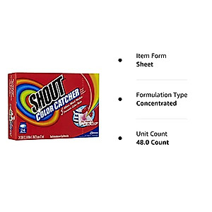 Shout Washer Sheets - 24 ct - 2 pk