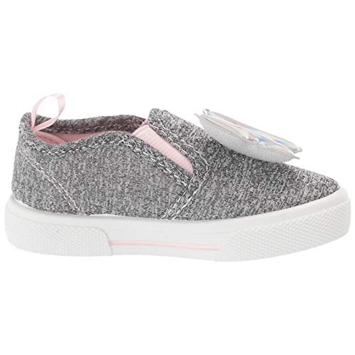 Carter's girls Jules Sneaker, Grey, 9 Toddler