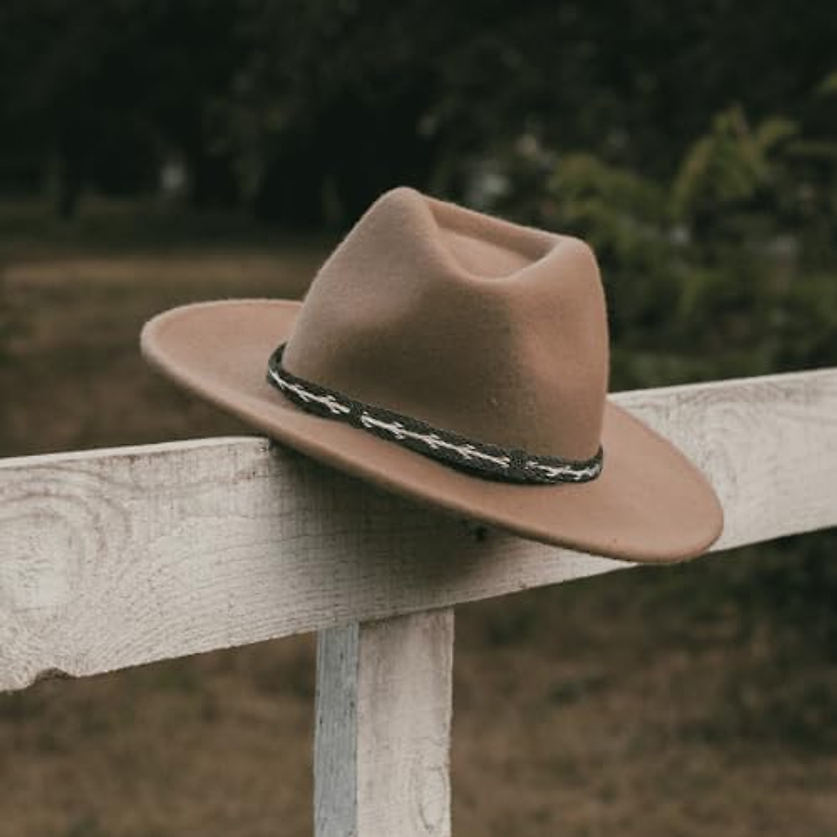 Gamboa Cowboy Hat Band Hat Bands for Cowboy Hats Cowboy Hat Band for Men Cowboy Hat Bands for Women Hair Bands Black