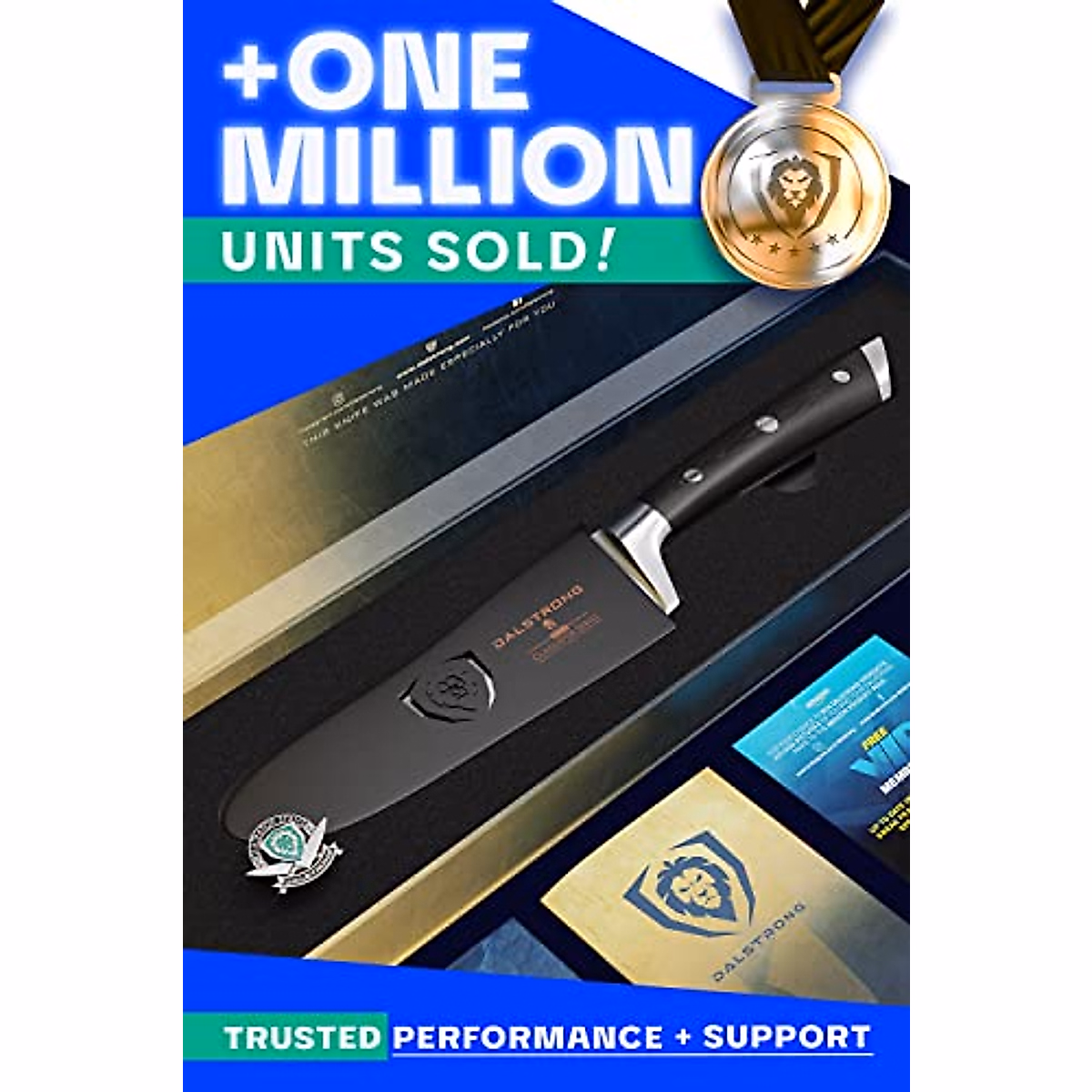 Dalstrong Ultimate Utility & Sandwich Knife - 6" - Gladiator Series Elite - Spreader - Forged German High-Carbon Steel - Sheath Included - NSF Certified