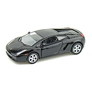 KiNSMART Lamborghini Gallardo Black Die Cast Metal 5 Inch 1/32 Scale Model Toy Car