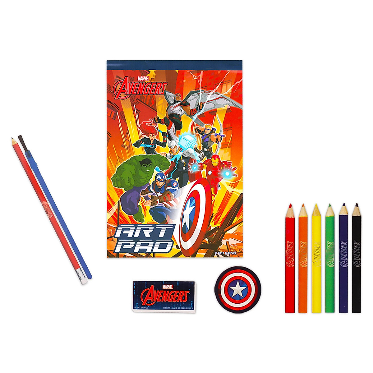 Marvel Avengers Craft Set for Kids - Ultimate Superhero Arts and Crafts Bundle with Activity Book, Coloring Pads, Stickers, and More (Superhero Activity Set)