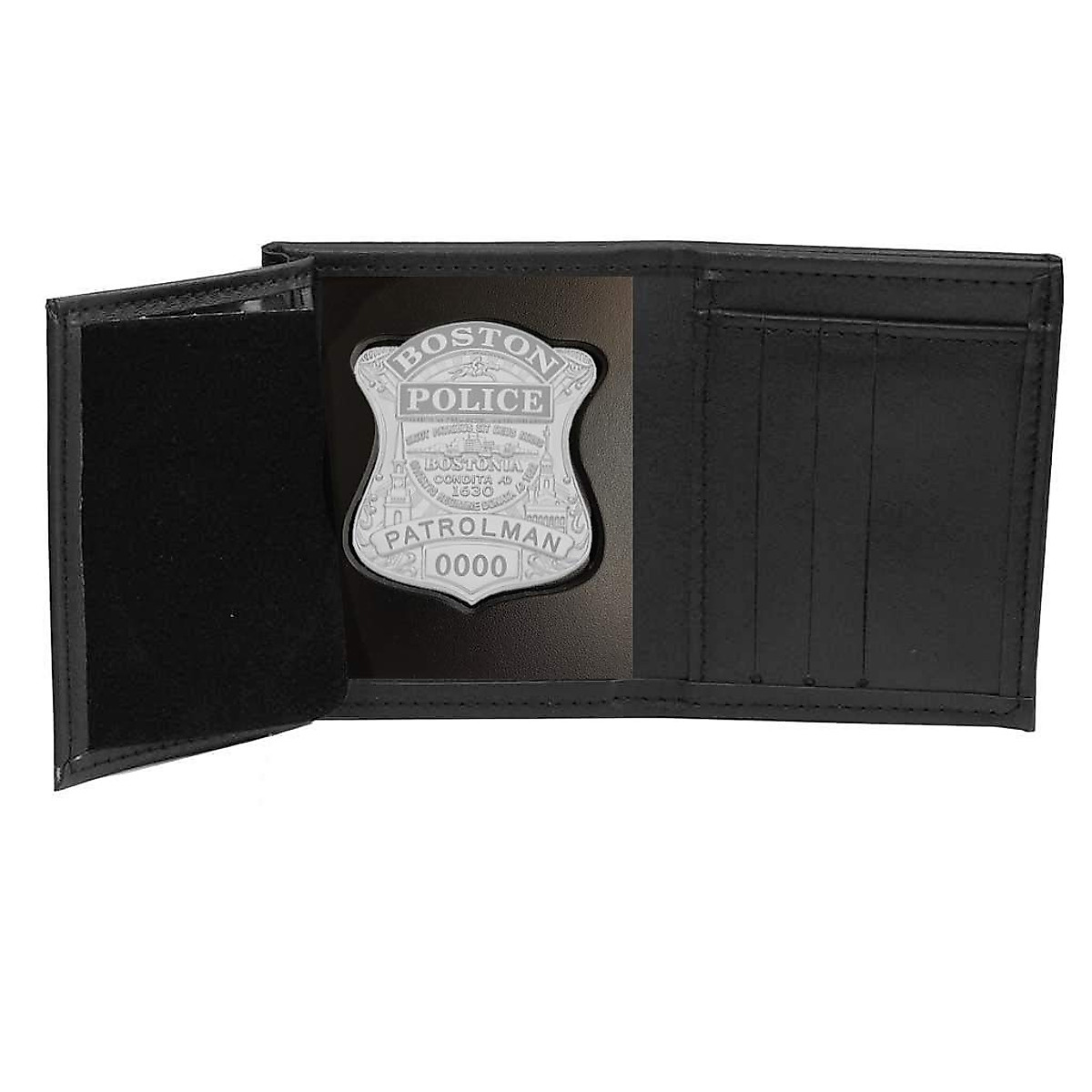 Perfect Fit Boston Police Recessed Badge Wallet