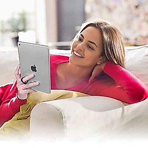 NUTJAM 4 Pack Cell Phone Ring Holder Stand, Transparent Finger Ring Stand, 360° Degree Rotation Finger Grip Loop for Phones