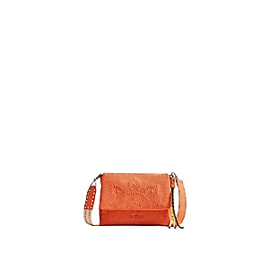 Desigual woMens Casual Across Body Bag, Orange, U US