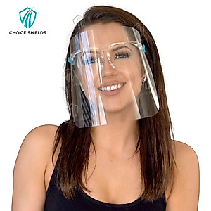 10PC Fashionable, Safe Face Shields For Everyday Use