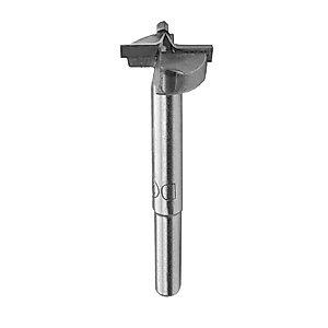 Auniwaig Forstner Drill Bits, 22mm Dia Wood Hole Saw, Auger Opener Cemented Carbide, 80mm Length Woodworking Hinge Hole Drilling Boring Bit Cutter, Round Shank, Gray, 1 Pcs