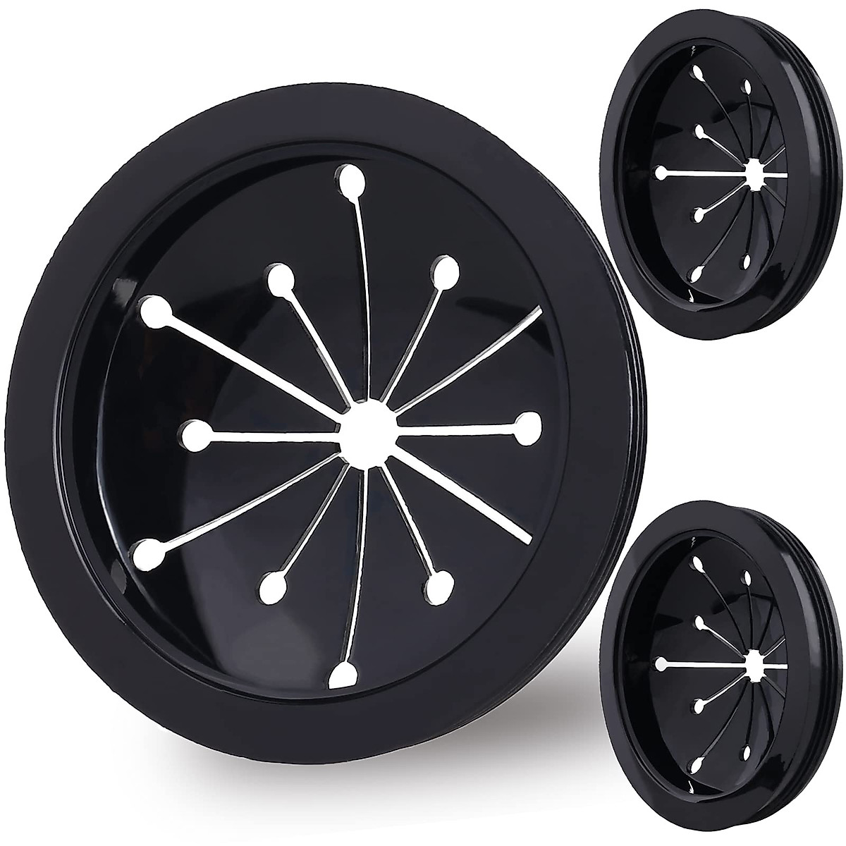 3 Packs Garbage Disposal Splash Guard Sink Baffle, 3-1/8 Inch Food Waste Disposer Accessories, Suitable for Waste King, Whirlaway and GE Models