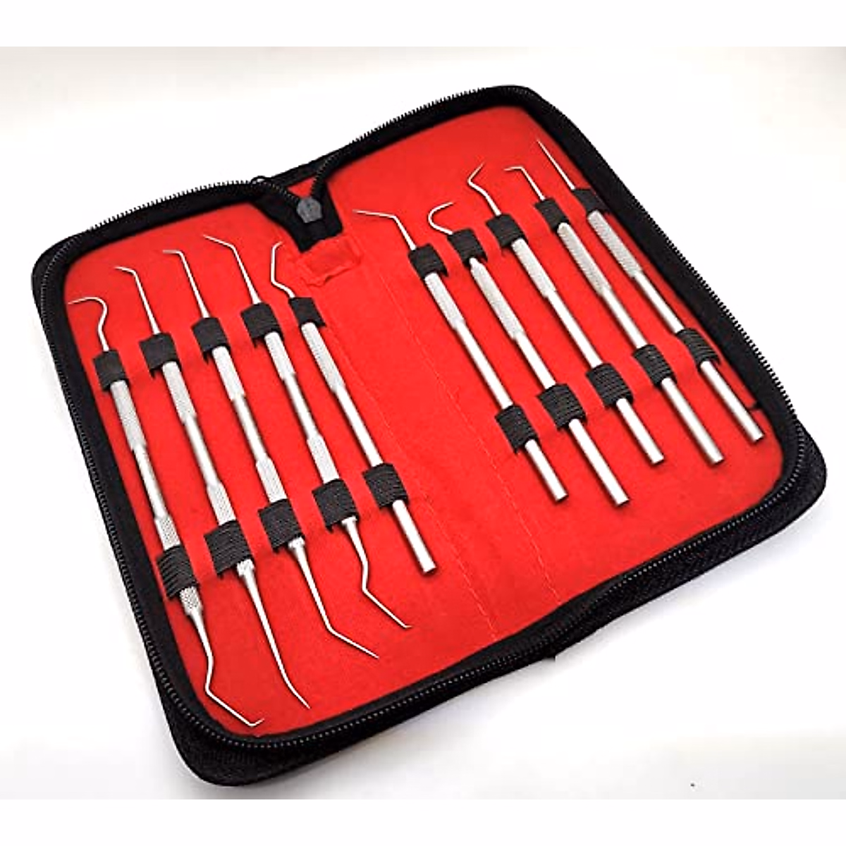 Set of 10 Stainless Steel Precision Micro Probe Set Combo, 5.5 inch- 6 inch Overall Length