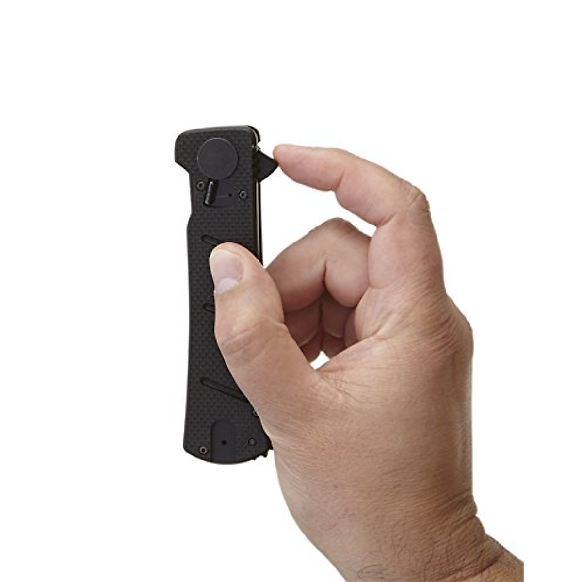 CRKT Goken Pocket Knife: EDC Folding Knife with Liner Lock, Field Strip Technology, Black EDP Osoraku Zukuri Modified Tanto Blade and G10 Handle 2920