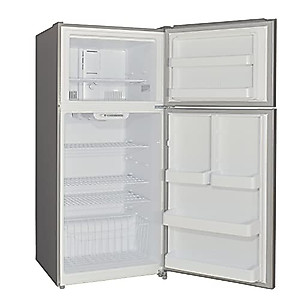 Techomey 30" Freestanding Top Freezer Refrigerator, 18.0 Cu. Ft. Frost Free Refrigerator, Garage Ready, Standard Depth, Stainless Steel