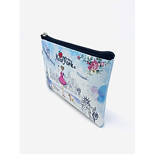 Girls & Women Fashion Cute Classic Elegant New York Souvenir Key Change Holder Pouch Coin Purse (JP-330127K)