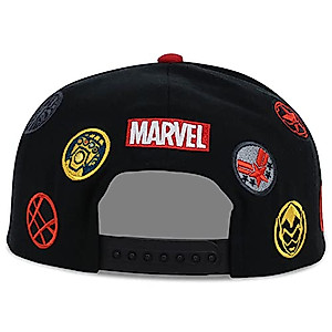 Marvel Avengers Adult All Over Adjustable Snapback Flat Bill Cap