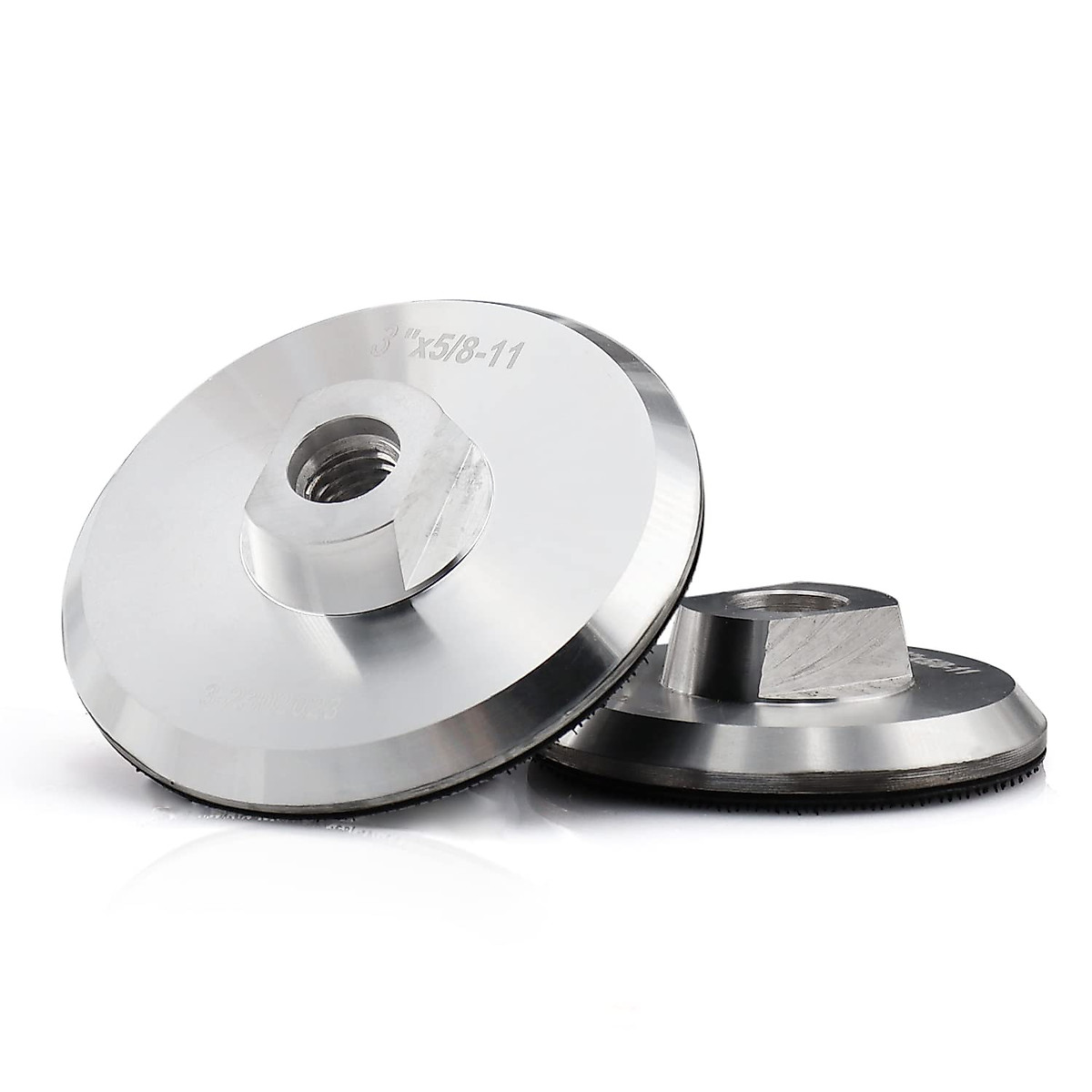 YDROWN 3 Inch Aluminium Backer Pad for Diamond Polishing Pad Holder Hook and Loop Connector 5/8-11 Thread (3 Inch)