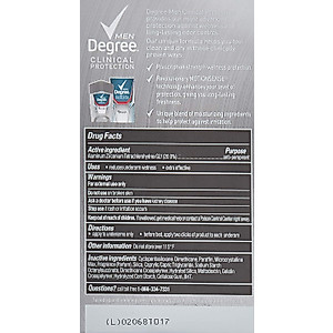 DEGREE Men Clinical Protection Sport Strength Antiperspirant & Deodorant, 1.7 Ounce, Pack of 3 (Packaging may vary)