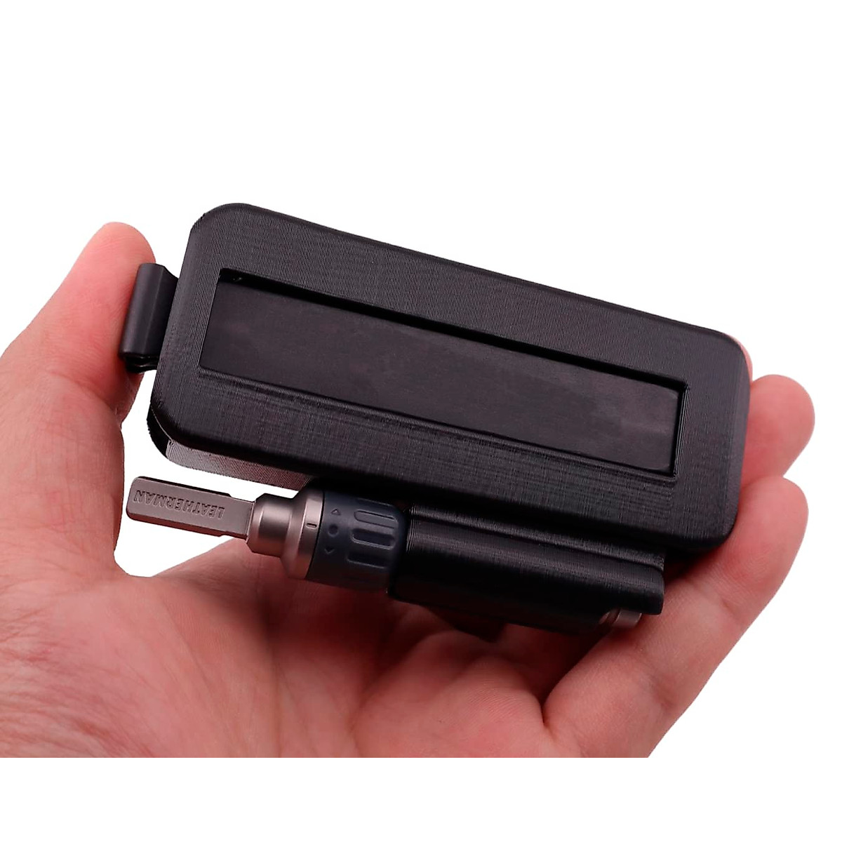 HoldMyGear Sheath compatible with Leatherman Bit Kit and Ratchet Driver Extender (Tools not Included) (1.5" belt clip)