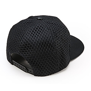 REINDEAR Royal King Crown Baseball Cap Hip-hop Snapback Hat (Black)