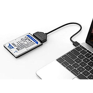DMLIANKE SATA to USB 3.0 Adapter for 2.5" HDD Hard Drives, USB 3.0 to SATA Cable, USB Sata Adapter Support UASP for 2.5 Inch SSD/HDD (SATA to USB A 3.0 Adapter)