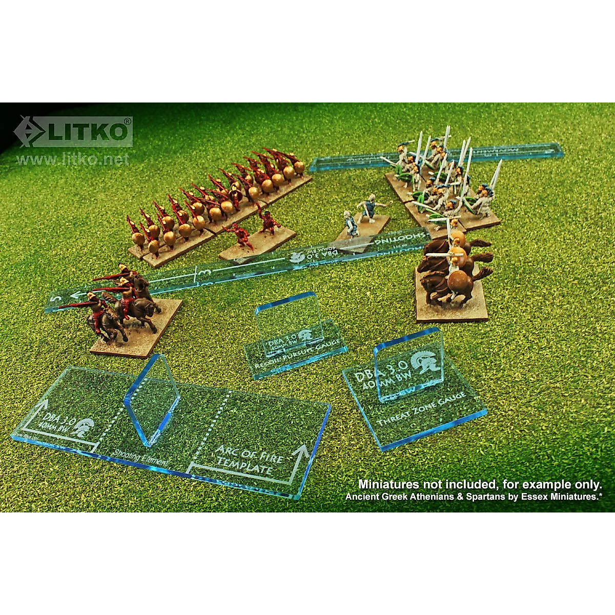 LITKO Small Scale Gauge Set Compatible with DBA 3.0, Transparent Light Blue (5)