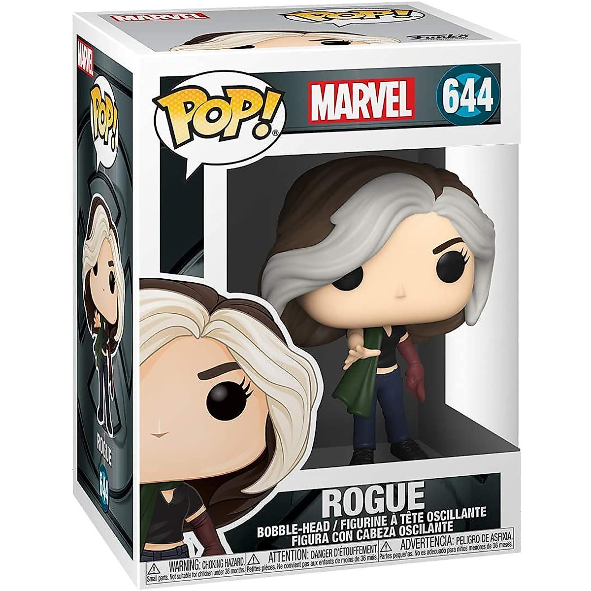 POP Marvel: X-Men 20th Anniversary - Rogue Funko Vinyl Figure (Bundled with Compatible Box Protector Case) Multicolor 3.75 inches