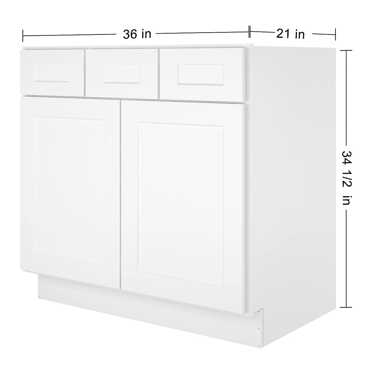LOVMOR 36'' Bathroom Vanity, Single Sink Storage Unit, Large Capacity for Laundry Room, Kitchen, Shower Room & Utility Room.
