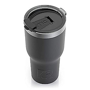 RTIC Double Wall Vacuum Insulated Tumbler, 20 oz, Black