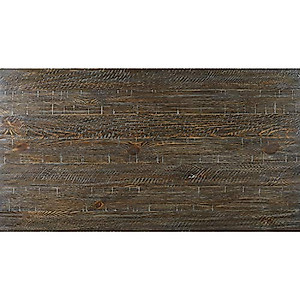 Signature Design by Ashley Danell Ridge Rustic Rectangular Coffee Table with Iron Accents, Brown