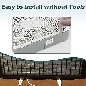 EAORBD Box Fan Replacement Feet for Lasko 20" Box Fan Feet,Stronger than Original,Anti-Tip Foot Set Accessory, 2 Sets of 2 Feet, 4 Feet Total, White