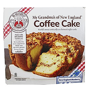 My Grandma's New England Blueberry Coffee Cake - Moist and Flavorful Coffee Cake - Maple Sweetened Cake for Special Occasions - 1.75 Pound (My Grandma's Blueberry Coffee Cake)