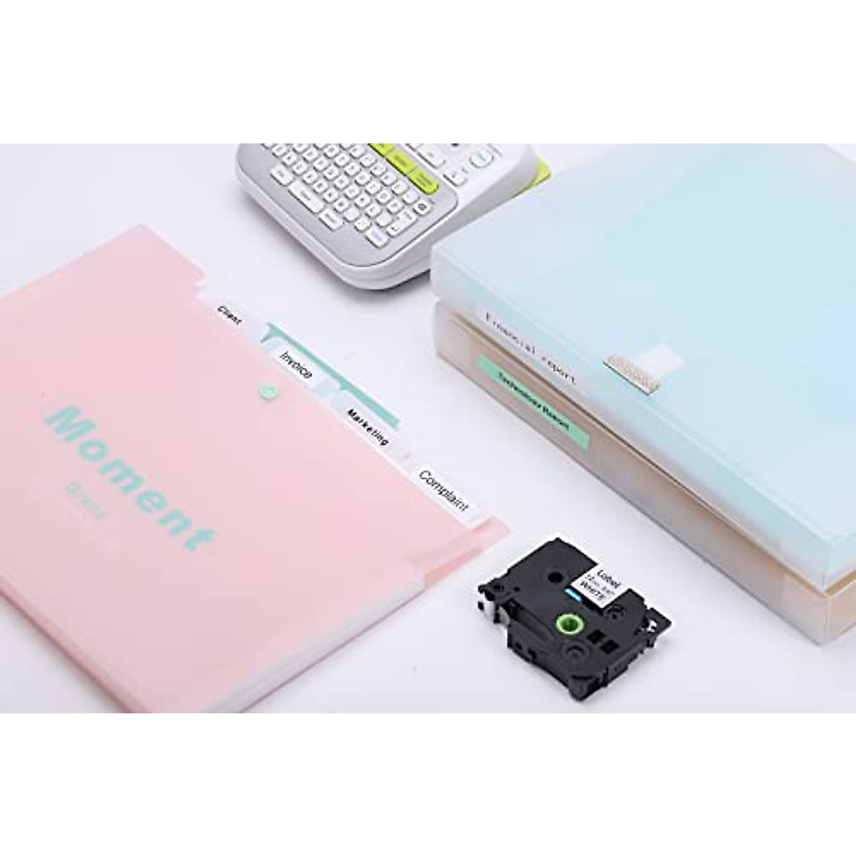 4 Pack Label Maker Tape Compatible Brother Label Maker Tape TZe-231 TZe231 12mm 0.47 Inch Laminated White Tape for Brother P-Touch PT-1290 PT-D210 PT-H100 PTD220 PTD600 Labeler, Black on White