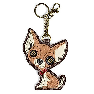 Chala Key Fob"Chihuahua" Brown