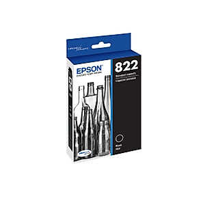 EPSON T822 DURABrite Ultra -Ink Standard Capacity Black & Color -Cartridge Combo Pack (T822120-BCS) & T822 DURABrite Ultra Ink Standard Capacity Black Cartridge (T822120-S)