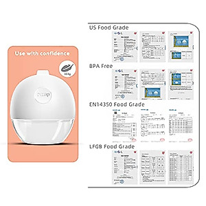 Manual Wearable Breast Pump for Breastfeeding(2Pcs)︱Hands Free, Kick-Proof︱Leakproof with Sealed Flange︱Comfortable for Long Wear︱Replace Nursing Pad︱Small and Easy to Carry