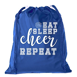 Mini Cheer Drawstring Bag Pom and Cheer Goodie Bag Team Cheer and Pom Cinch Bags